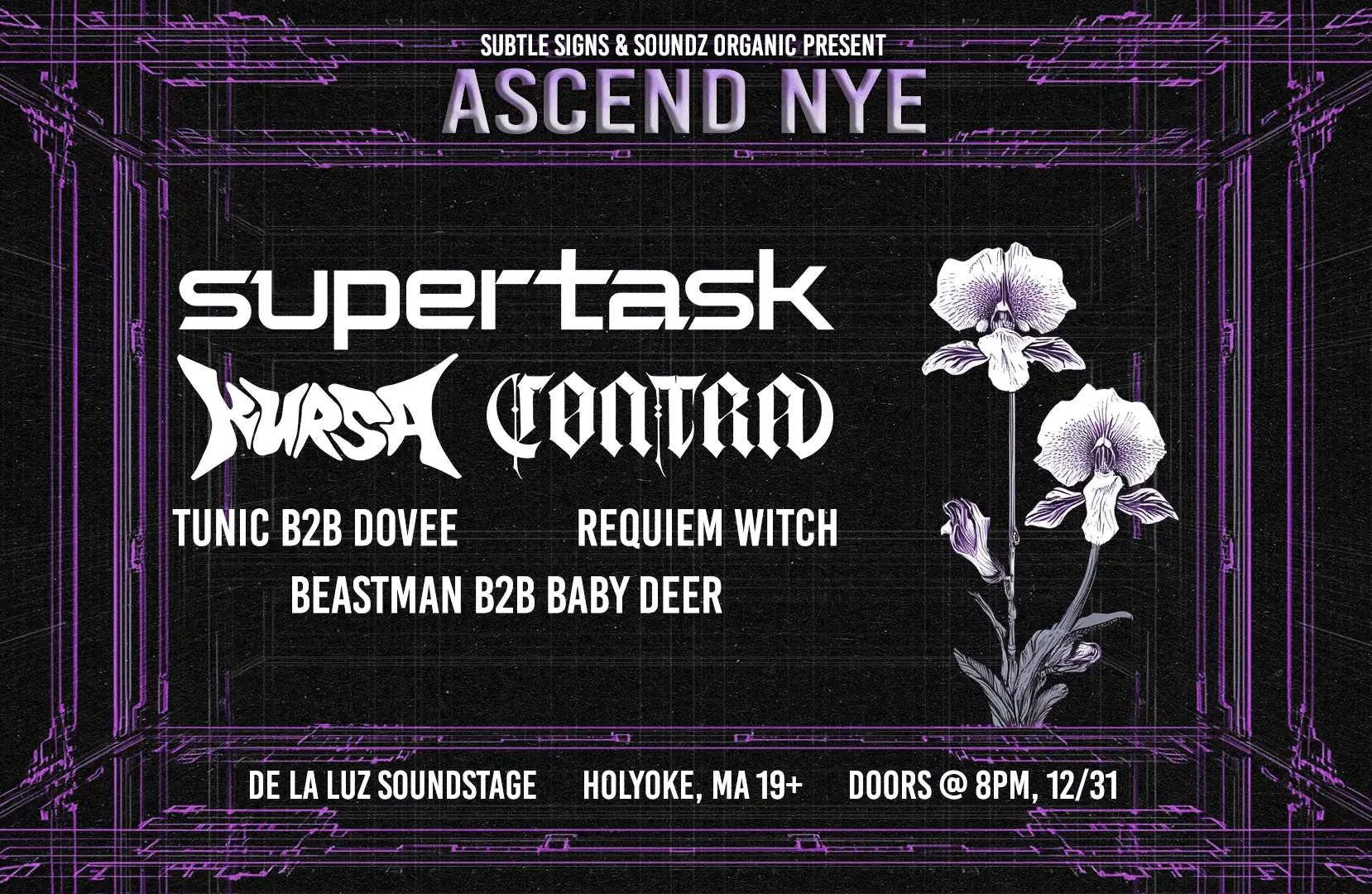 Ascend Into The Deep Bass This NYE With Supertask, Kursa, And Cøntra At ...